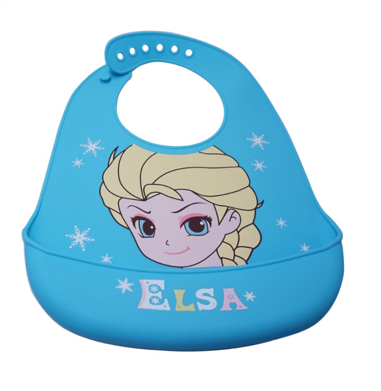 Yếm ăn Silicone Disney hình Elsa - MomMomCare.Com - Baby, Kid and Mom.