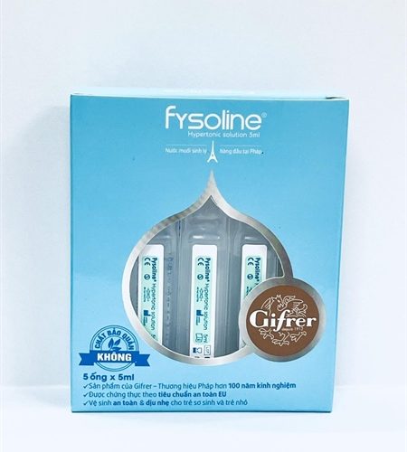 Nước muối sinh lý Fysoline 5ml (Hộp 5 ống), màu xanh - MomMomCare.Com ...